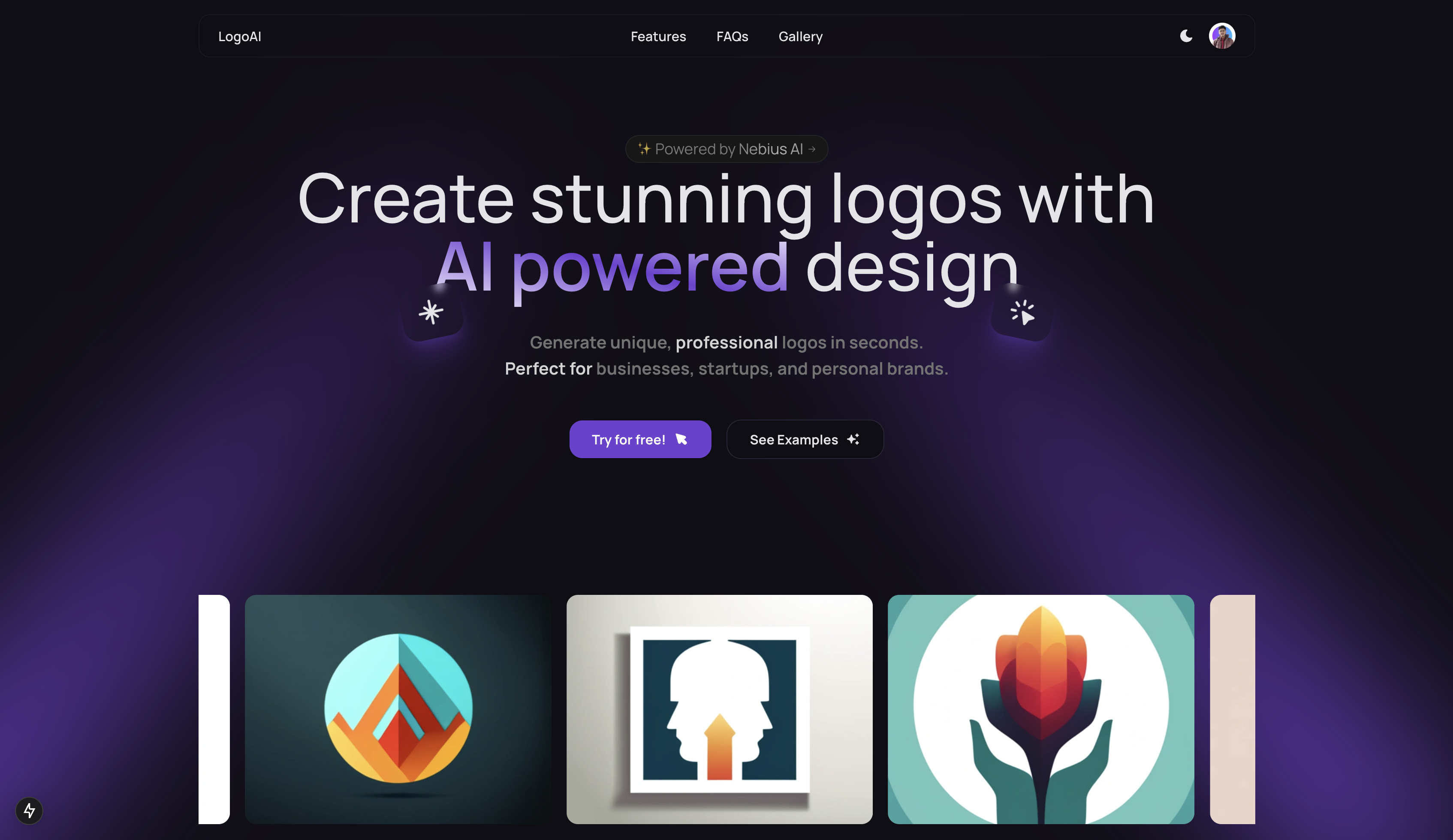 LogoAIpro - AI Logo Generator | Design Your Dream Logo in Seconds